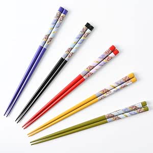 Amazon.com: Chopsticks, [OHASHI FACTORY] 5 Pairs Reusable Multicolour ...