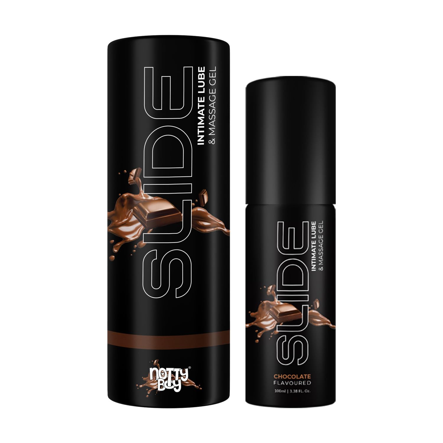 NottyBoy Slide Chocolate Flavoured Water Based Lubricant for Men and ...