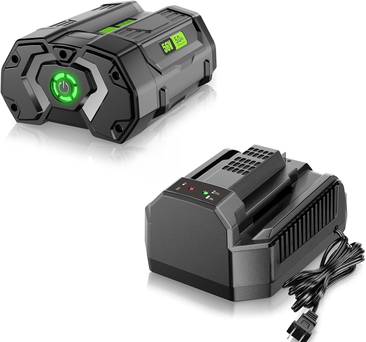 Amazon.com: Supowill Replacement Fast Charger for EGO 56V Battery ...