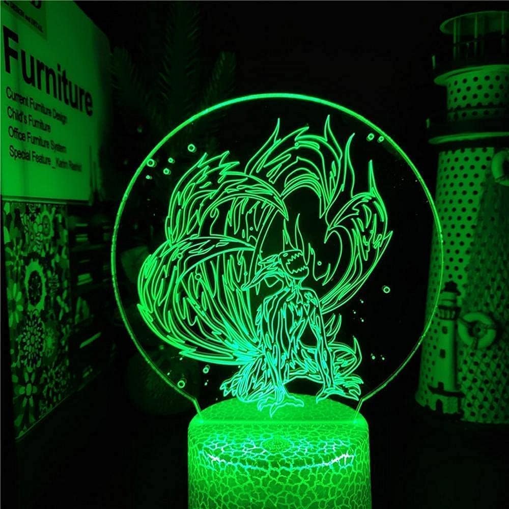 Japanese Anime Figure Itachi Uchiha Kakashi Jiraiya Lamps 3D Optical ...