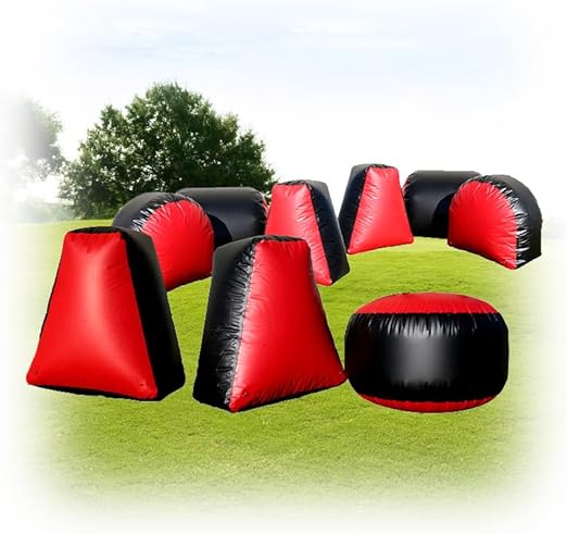 Amazon.com: 9 Pieces Inflatable Paintball Obstacles Air Bunker Set for ...