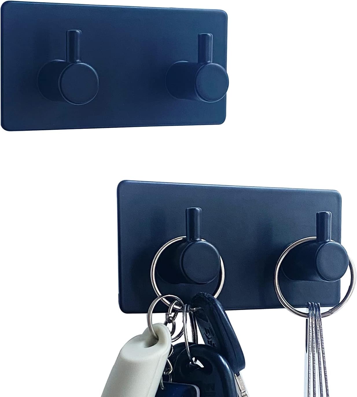 Amazon.com: Teaaha Key Holder Wall Mount, Adhesive Organizer with 3 ...