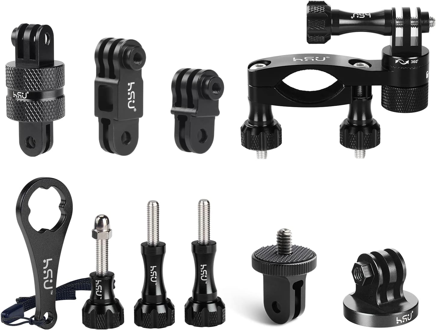 Amazon.com: HSU Aluminum Basic Adapter Grab Bag and Bike/Motorcycle ...