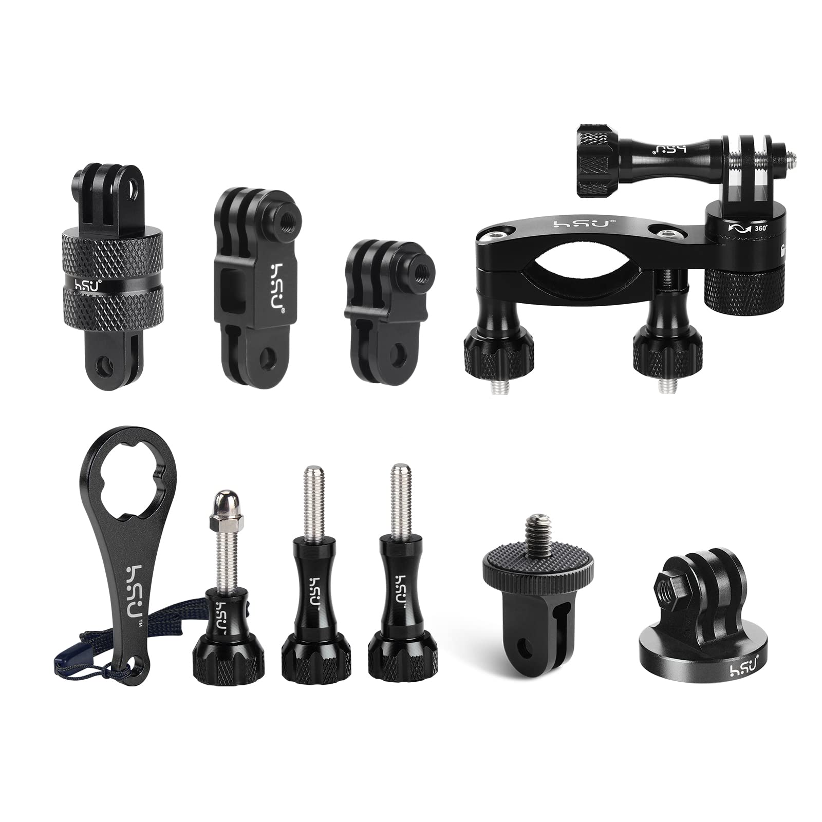 Amazon.com: HSU Aluminum Basic Adapter Grab Bag and Bike/Motorcycle ...