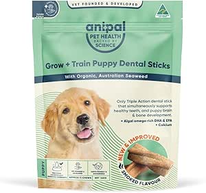 Amazon.com: Anipal Grow + Train Puppy Dental Sticks 140g : Pet Supplies