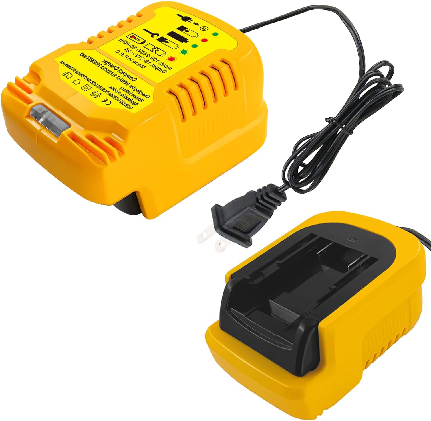 Amazon.com: for Dewalt 20V Battery Replacement Charger,Portable Mini ...
