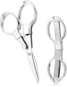 Amazon.com : Gjinxi Folding Scissors 2PCs Safe Portable Keychain ...