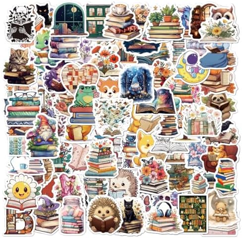 Amazon.com: Joyppy Bookish Stickers for Kindle, 50 PCS, Waterproof ...