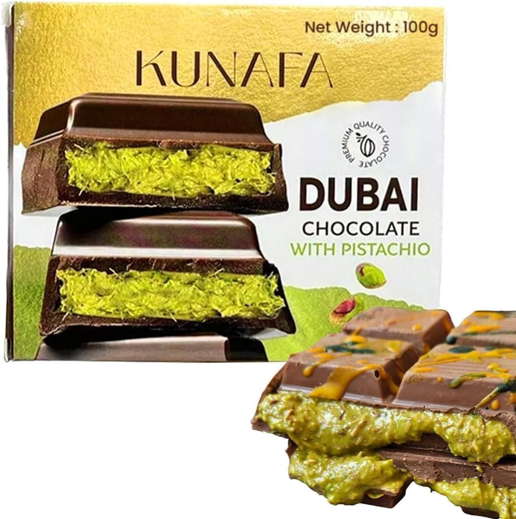 OBD 100g Viral Dubai Chocolate Bar Viral Pistachio Kunafa Milk ...