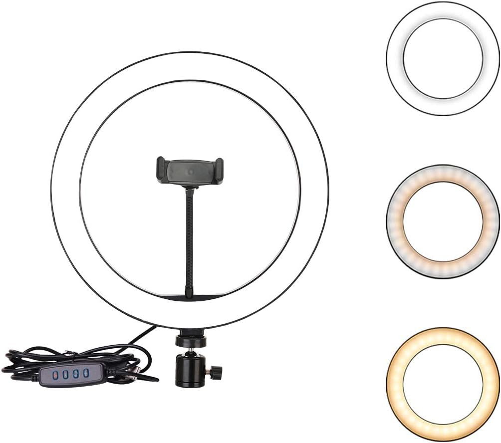 Amazon.com : Ring Light OEBLD Dimmable with 3 Light Modes & 10 ...