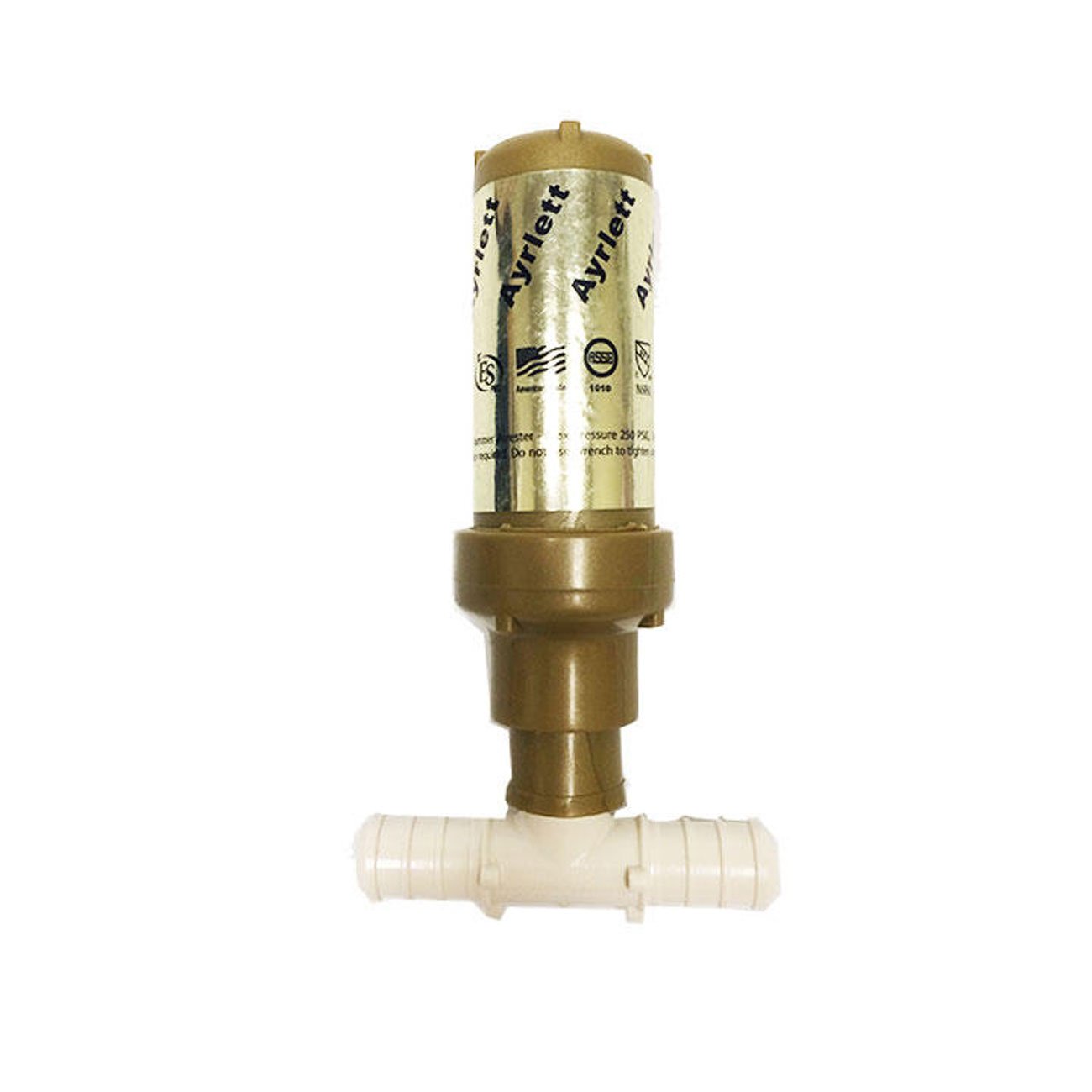Ayrlett AA45-PXT Loose Water Hammer Arrester with 1/2" PEX TEE ...