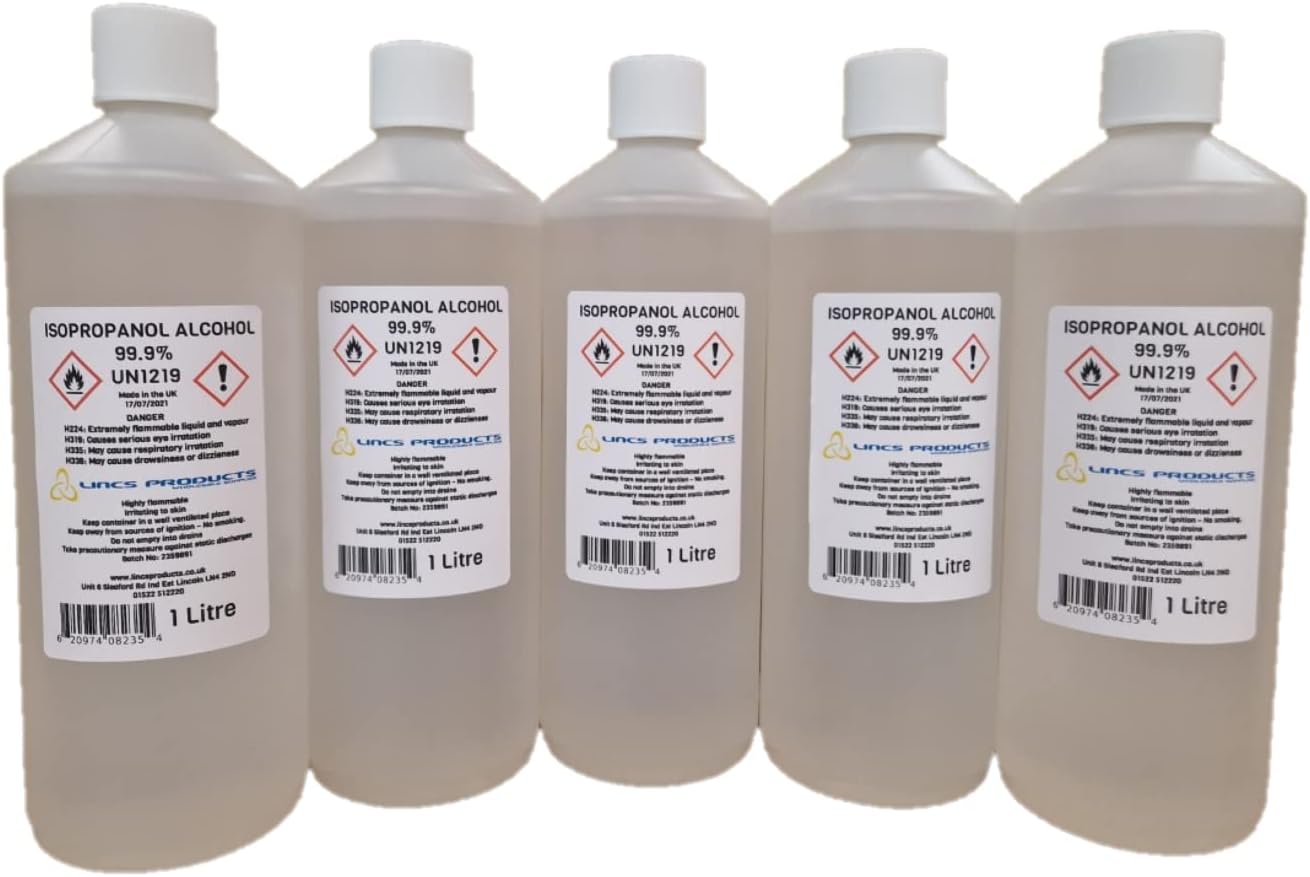 Lincs Products 99.9% Pure / 5L / Pharma Grade / Isopropyl Alcohol ...