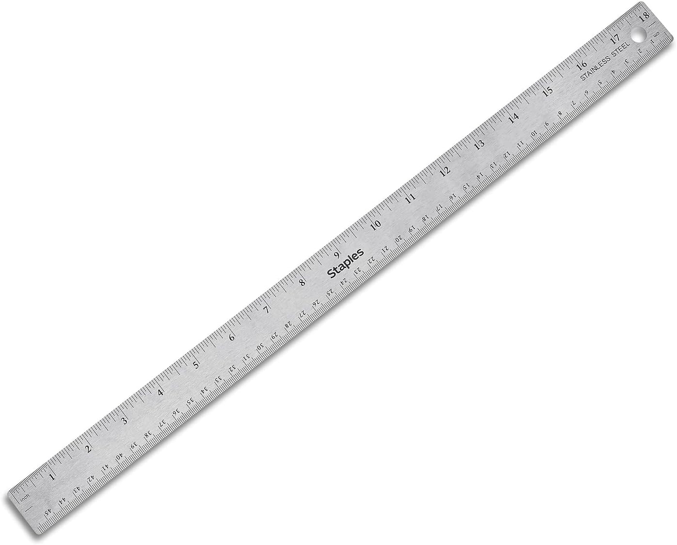 Amazon.com : Staples 2772901 Stainless Steel Ruler with Non Slip Cork ...