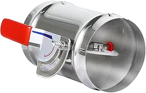 4 Inch HVAC Duct Backdraft Damper, Full Stainless Steel Manual Volume ...