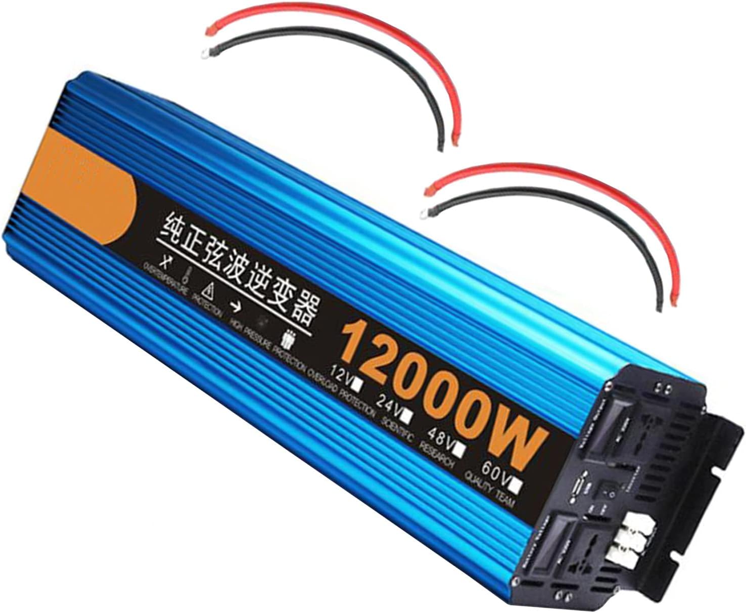 Amazon.com: Niczu Pure Sine Wave Vehicle Inverter DC 12V 24V 48V to AC ...