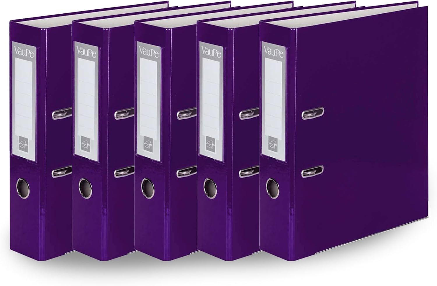 OFFICE CENTRE 5X Purple A4 Large 75mm Lever Arch File Folder Metal Edge ...