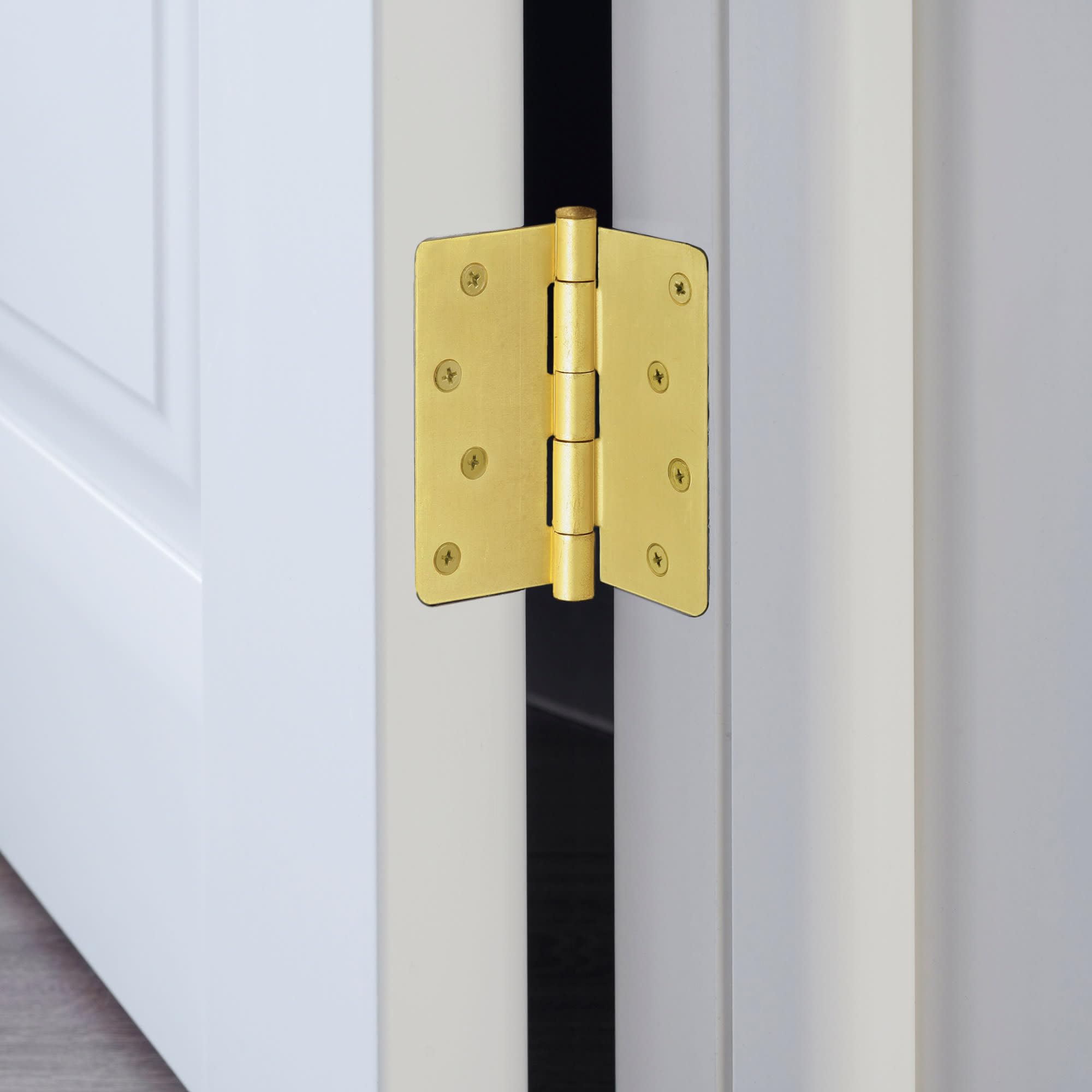 Everbilt 2 In X 2 In Satin Brass Narrow Utility Hinge