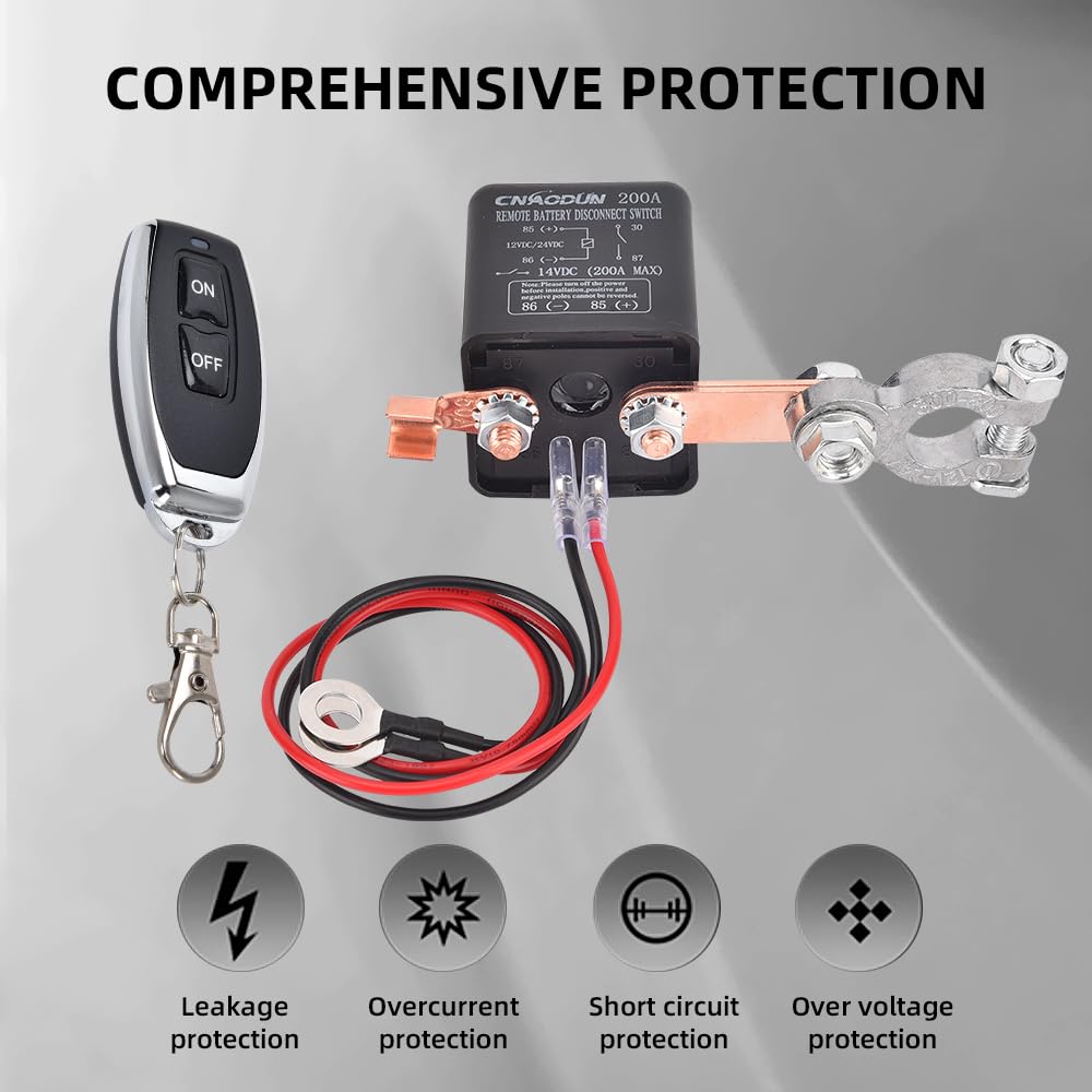 Snapklik.com : Kill Switch For Car, CNAODUN Remote Battery Disconnect ...