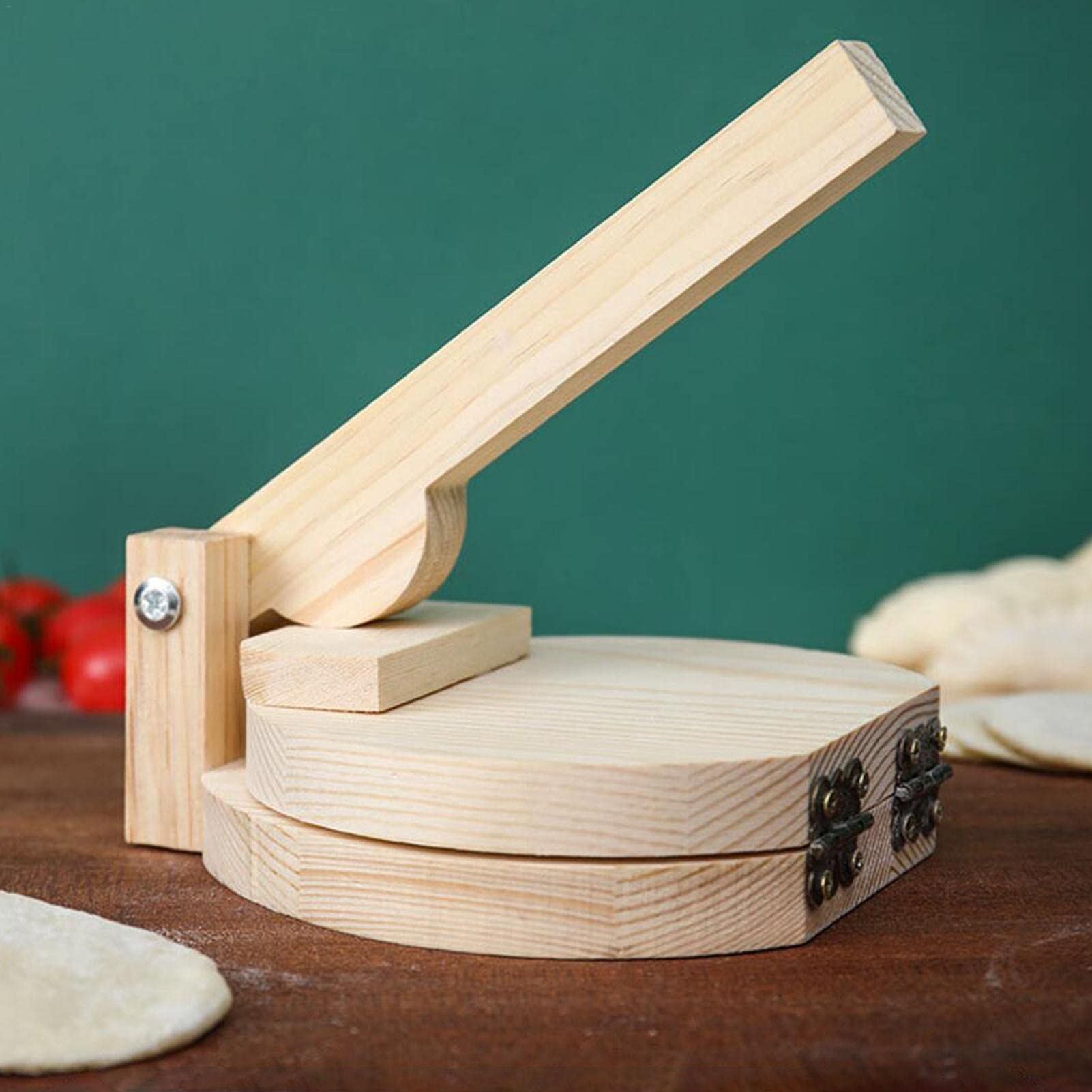 Buy fdsfa Tortilla Press - Press Dumpling Chapati Maker - Wooden ...