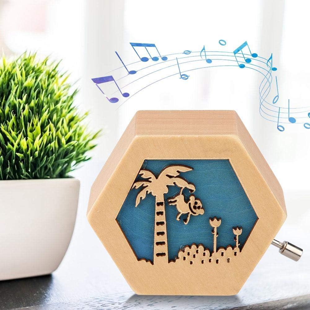 Annjom Hand Crank Musical Box, Musical Jewelry Box Musical Box, Hand ...
