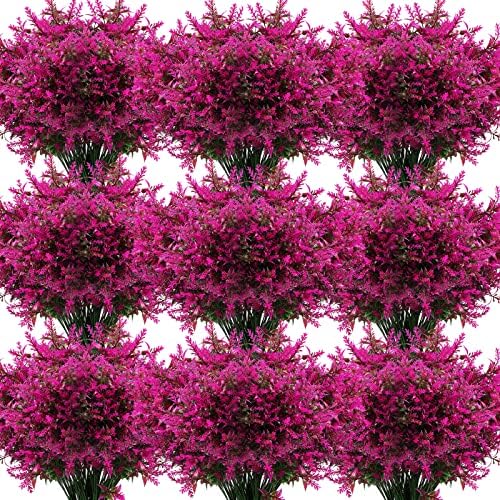 Amazon.com: Krissing 40 Bundles Artificial Fall Flowers Outdoor UV ...