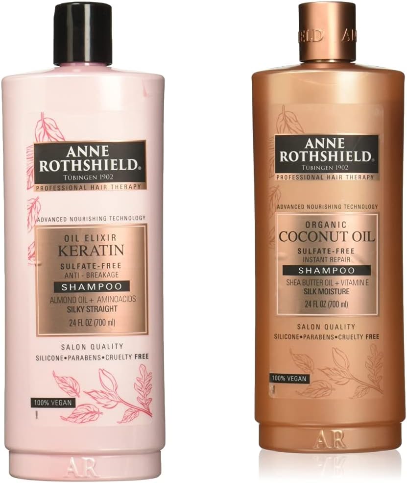 ANNE ROTHSHIELD - Champú Keratin Oil Elixir 700 Ml + Champú de aceite ...