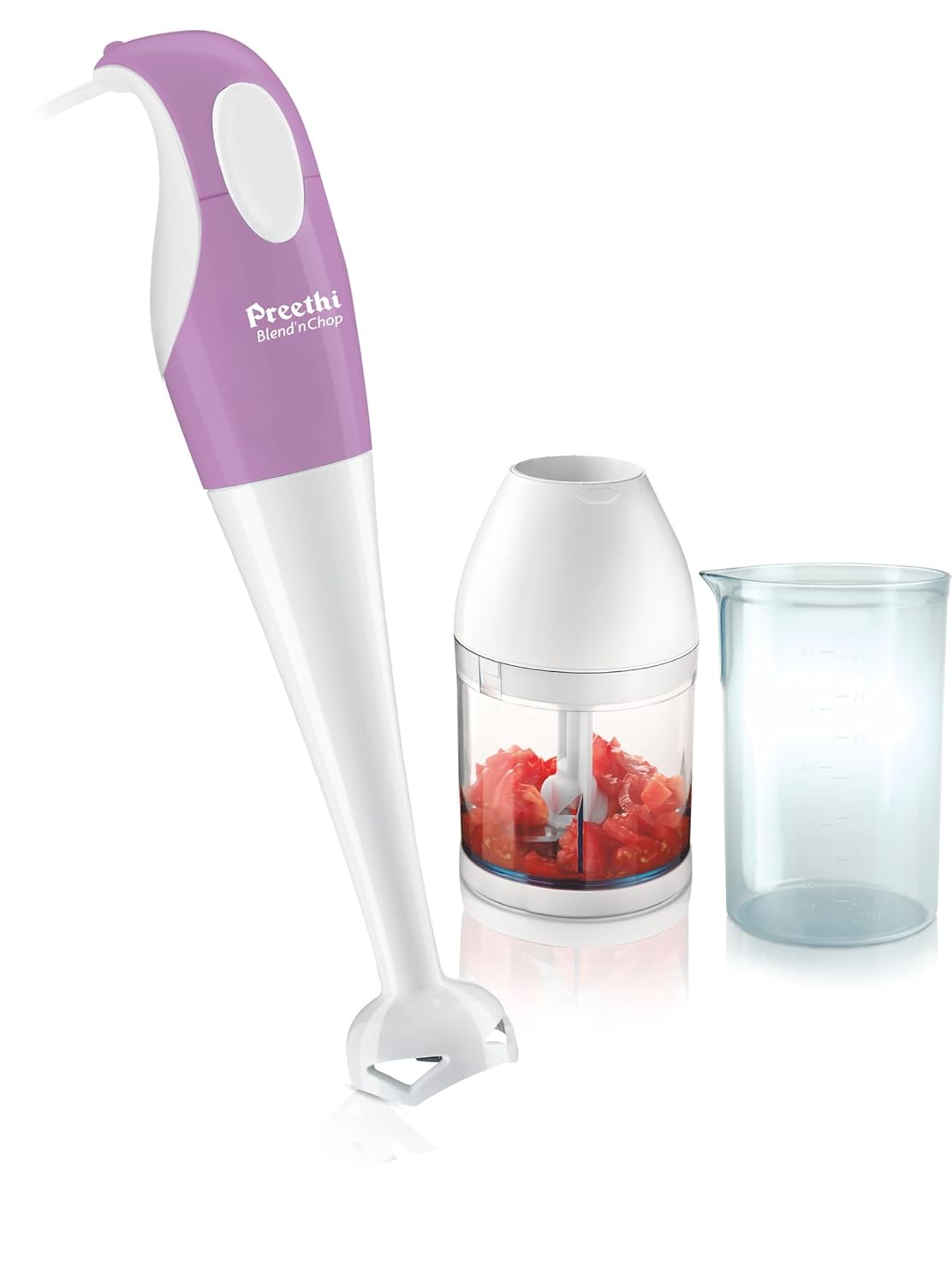 Buy Preethi Blend-N-Chop HB-801 250-Watt Hand Blender (Purple/White ...