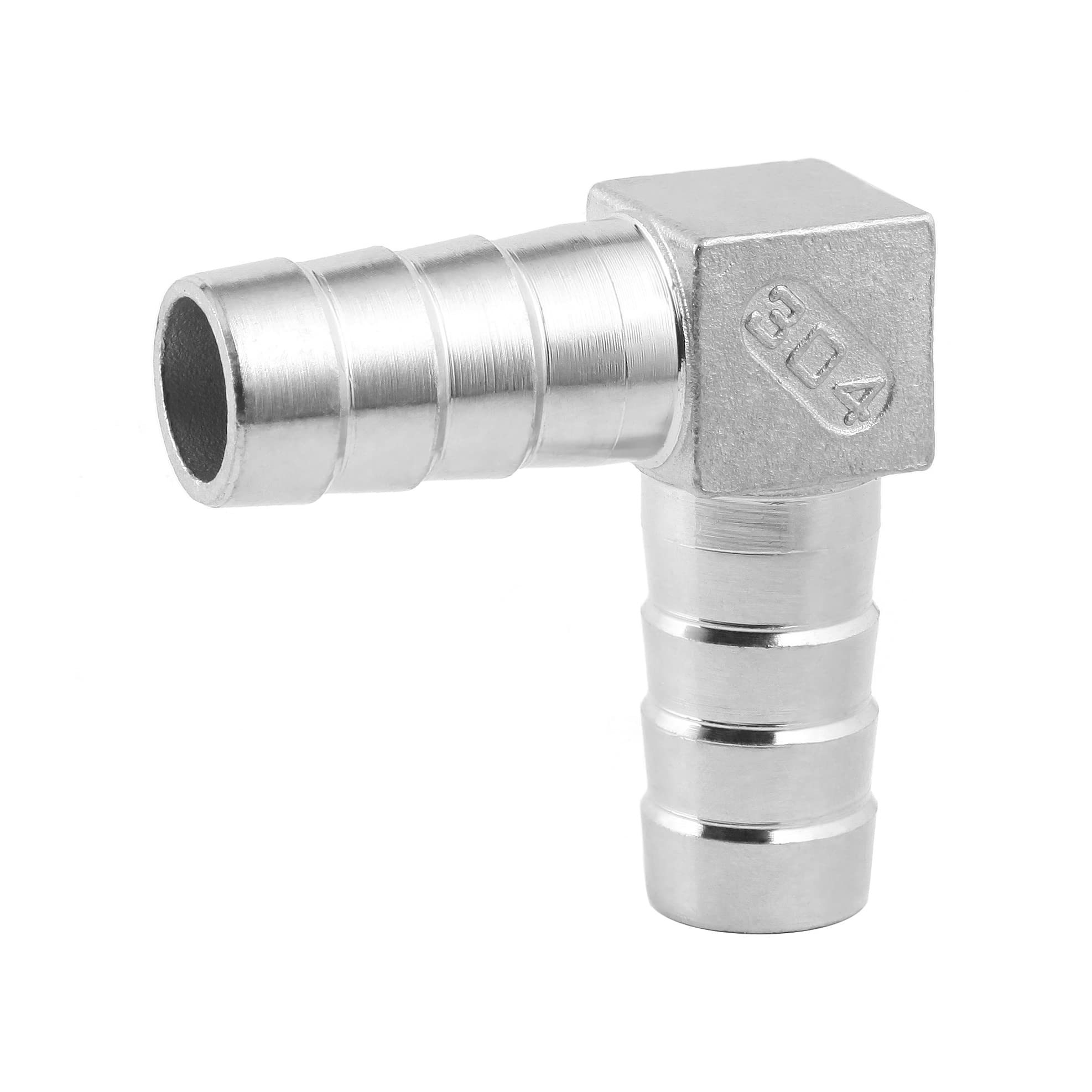 Snapklik.com : Stainless Steel 5/16" Hose Barb Elbow 90 Degree L Right ...