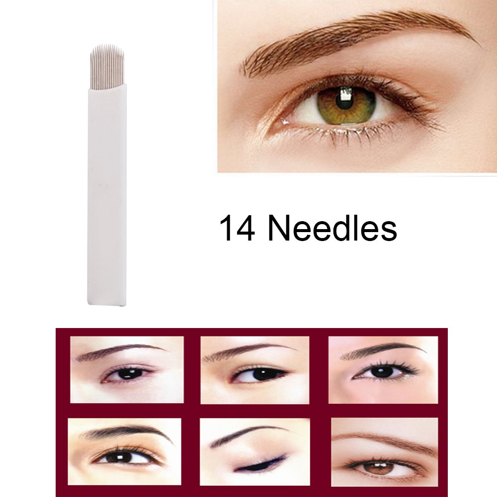 Amazon.com: Disposable Microblading Needles - CINRA Microblading Curved ...