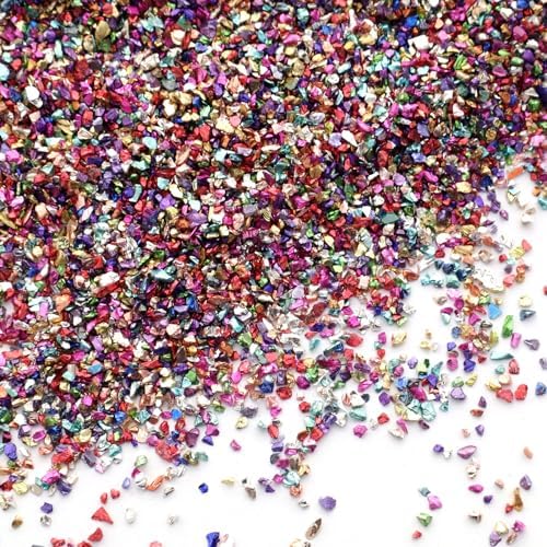 Amazon.com: Fumwase Crushed Glass for Crafts 100g Irregular Glass ...