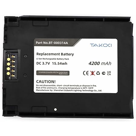 Amazon.com: Youejoeq 4200mAh Replacement Battery for Zebra TC50/TC51 ...