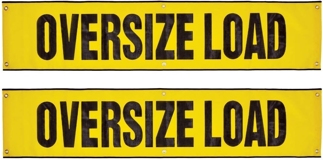 VULCAN Oversize Load Banner with Grommets - 2 Pack - Mesh - 18 Inch x ...