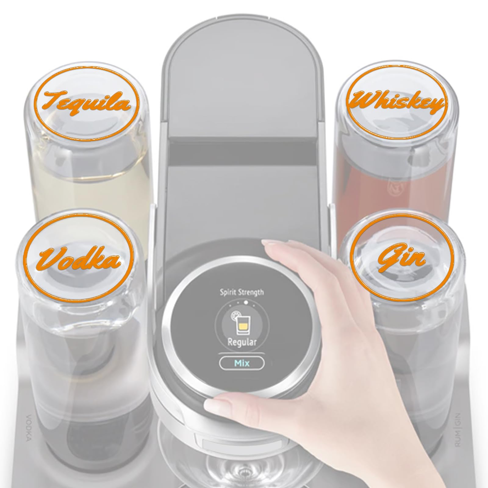 Amazon.com: Bottle Labels for Bartesian Cocktail Machine, 3D UV ...