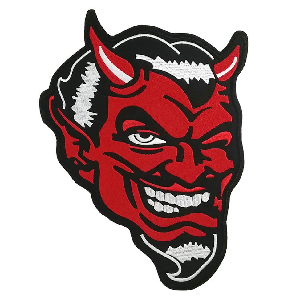 Amazon.com: Cute-Patch 10" Jumbo Red Devil Satan Lucifer Motorcycle MC ...