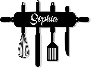 Amazon.com: Personalized Kitchen Metal Sign, Chefs Hanging Sign Outdoor ...