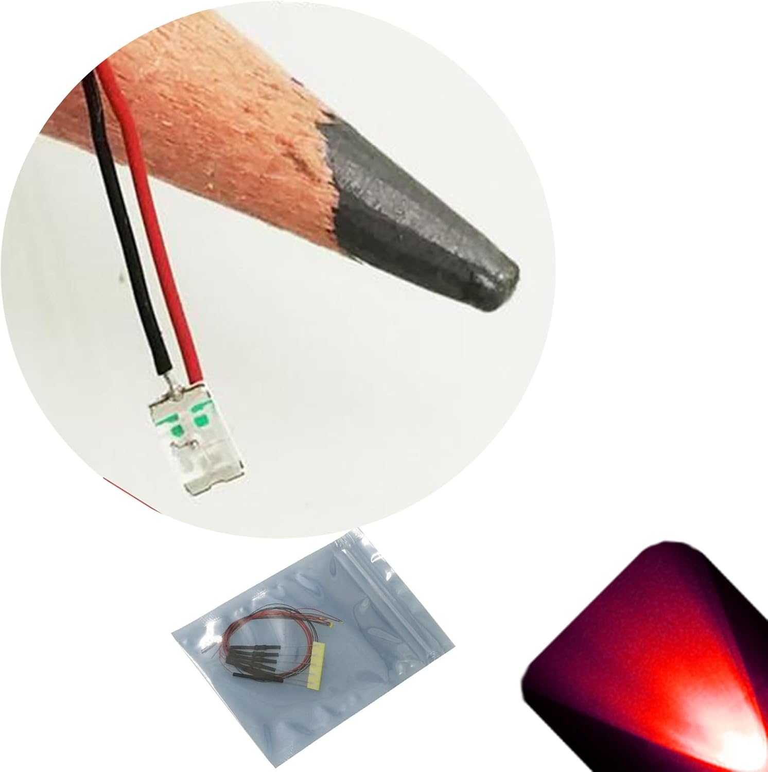 Amazon.com: Lighthouse LEDs 12v 1206 SMD Wide Angle Pre-Wired Red LED ...