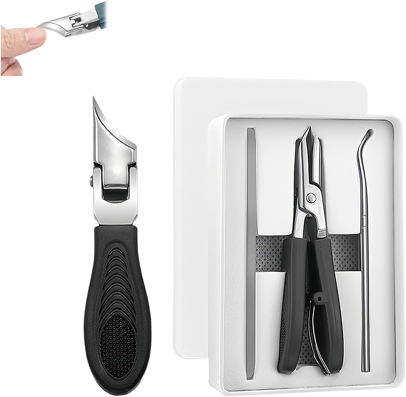 Amazon.com : Eagle Beak Beveled Nail Clippers, Wide Jaw Opening Anti ...