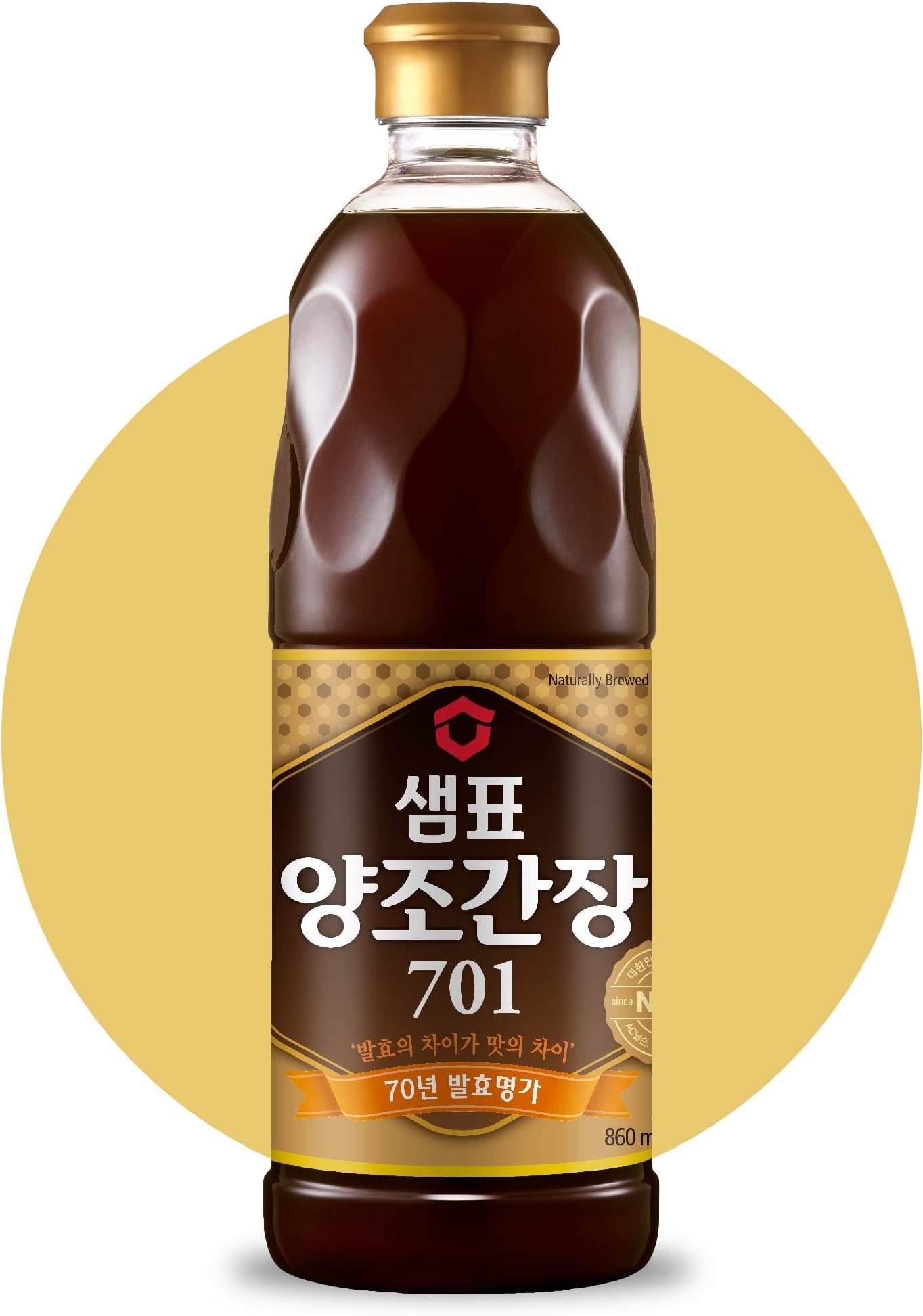 Amazon.com : Sempio Naturally Brewed Soy Sauce 701 (860 ml/29.08 fl oz) - Authentic Premium Soy ...