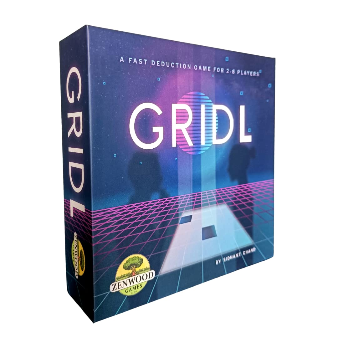 Buy Zenwood Games - Gridl, A Fast Deduction Board Game, 2-8 Players ...