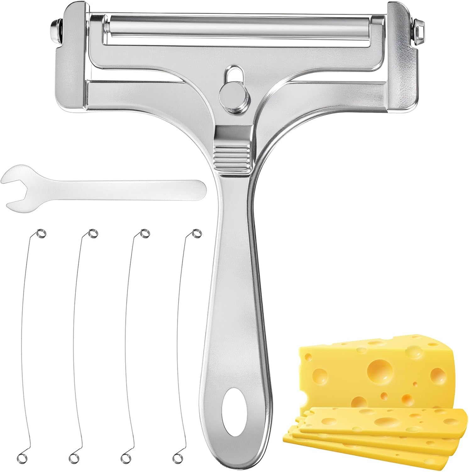 Amazon.com: Tyqour Cheese Slicer Wire Wire Cheese Cutter Stainless ...