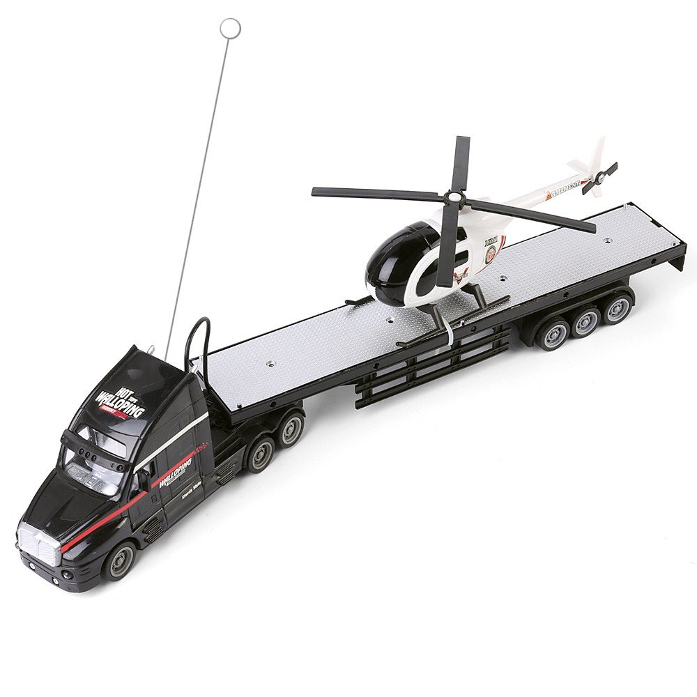 Black Semi Truck Trailer 20 Inch Hauler Remote Control Rc | Desertcart ...
