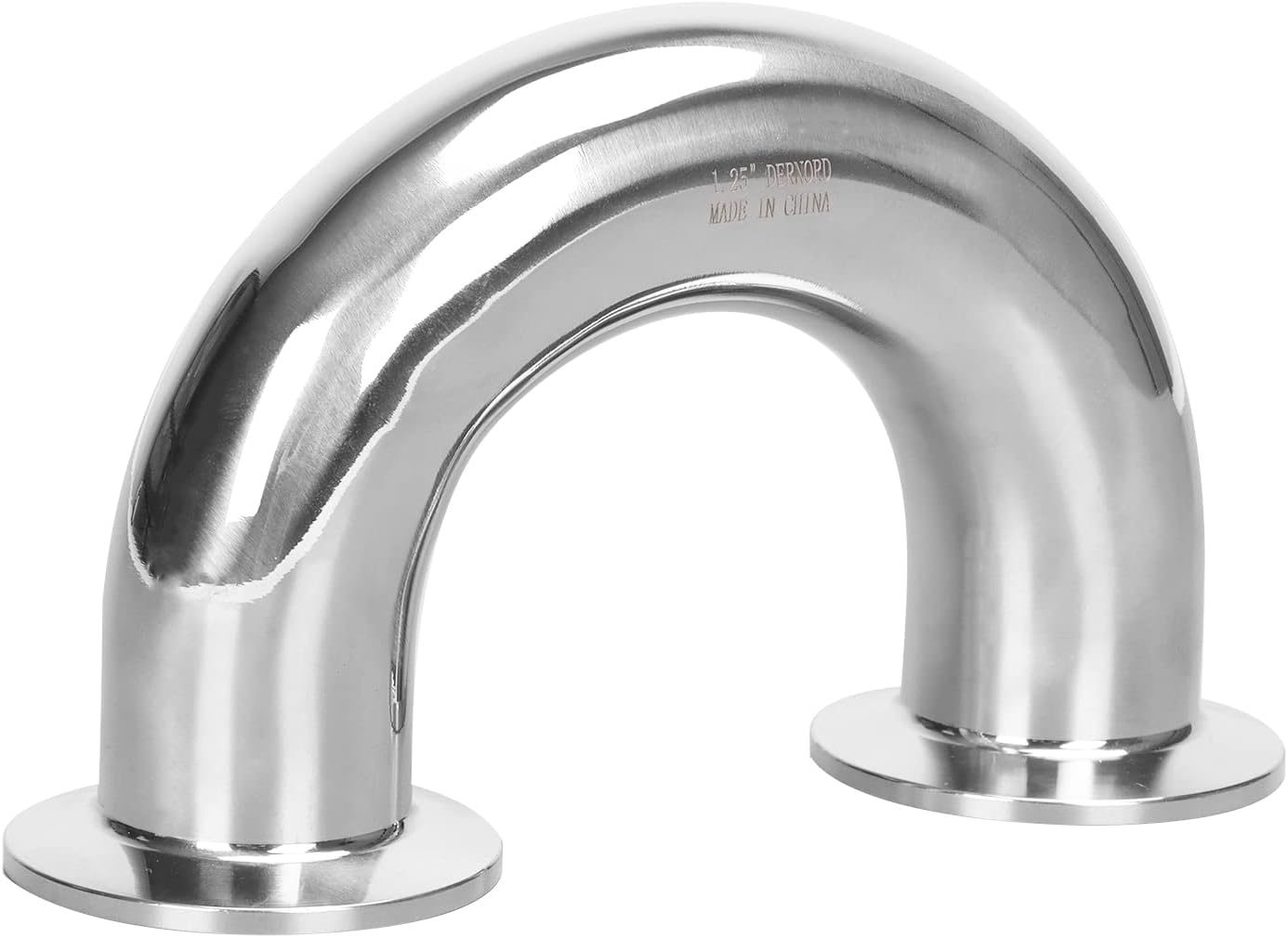 Amazon.com: DERNORD 1.25" Tube OD Elbow 180 Degree Sanitary Pipe ...