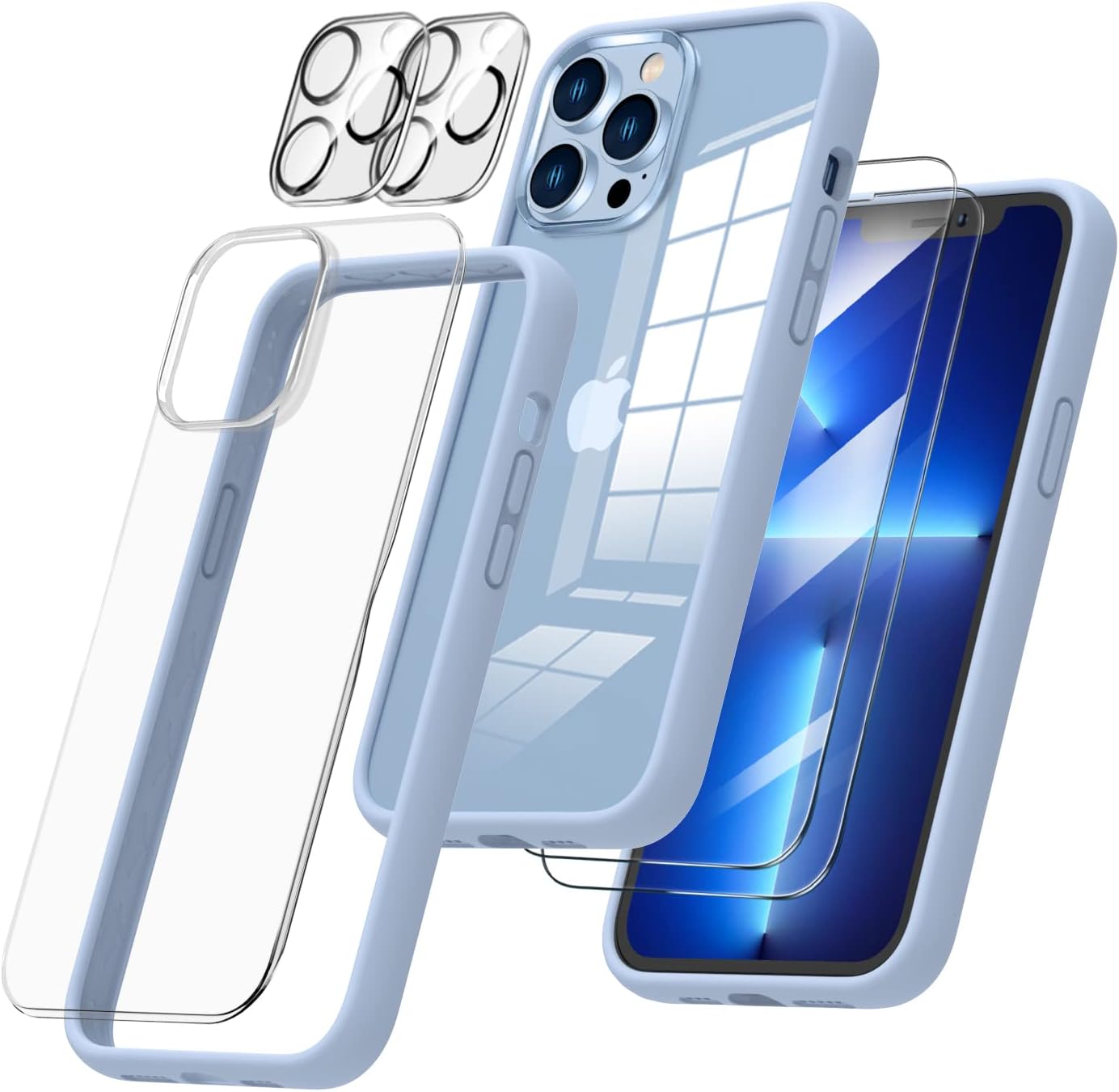ORNARTO Coque pour iPhone 13 Pro Max Silicone, Coque Bumper (pour ...