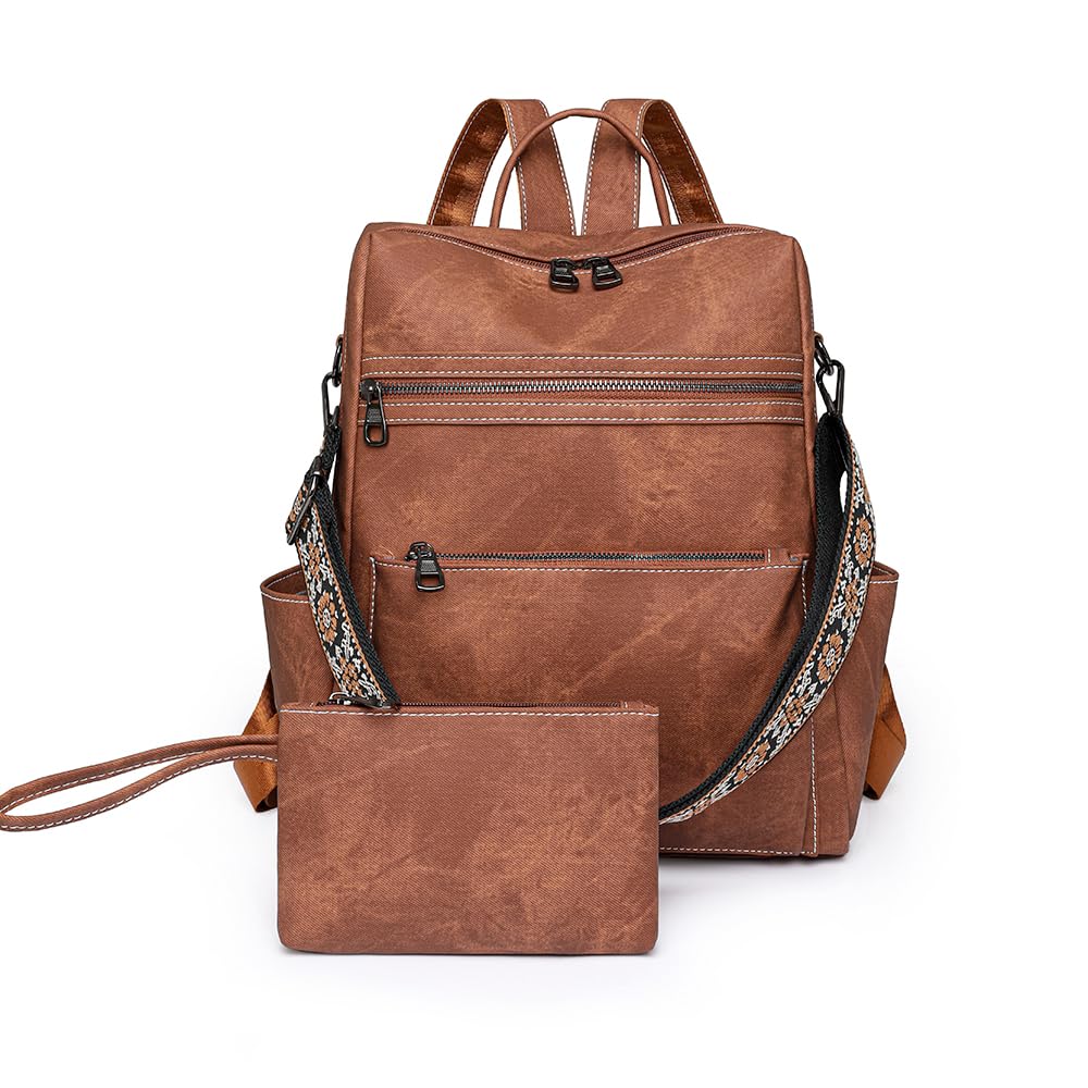 Amazon.com: JKSVL Backpack Purse for Women Large School Backpack Vegan ...