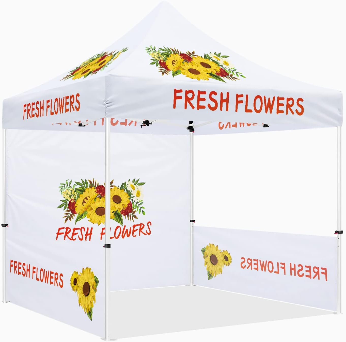 Amazon.com: Themed Pop Up Canopy Tent for Fresh Flowers, 10x10 Heavy ...