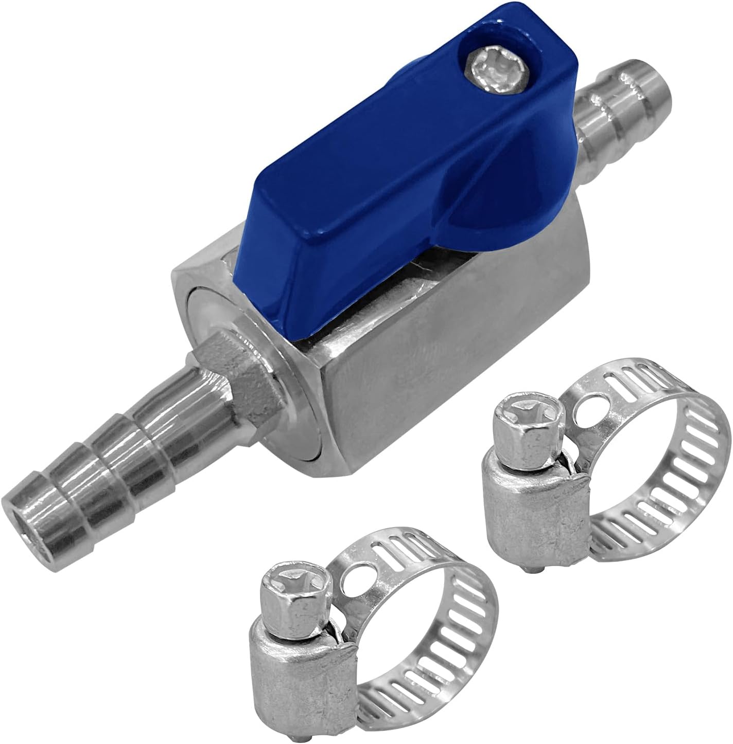 Amazon.com: Beduan 5/16" Hose ID Barb Ball Valve 316 Stainless Steel ...
