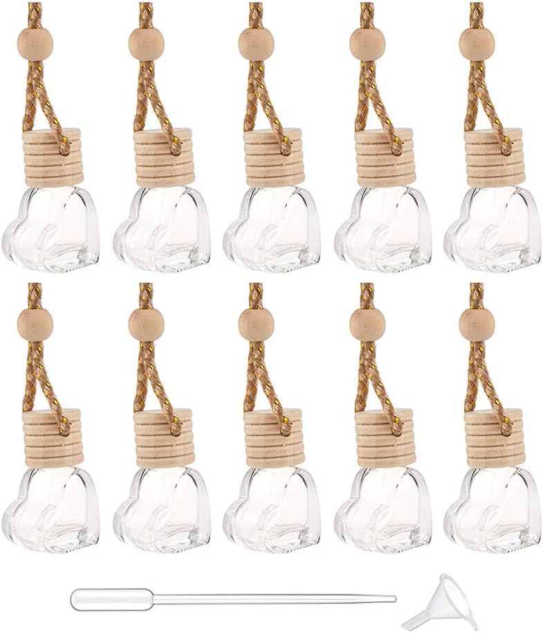 Amazon.com: 100 Pack Hanging Car Air Freshener Diffuser Bottles Empty ...