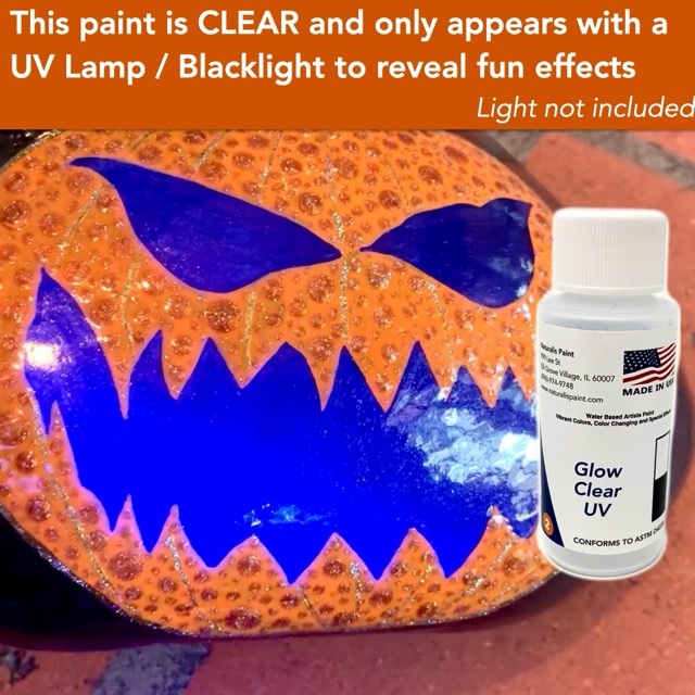Watch Glow Clear UV paint is invisible until UV light is a used on ...