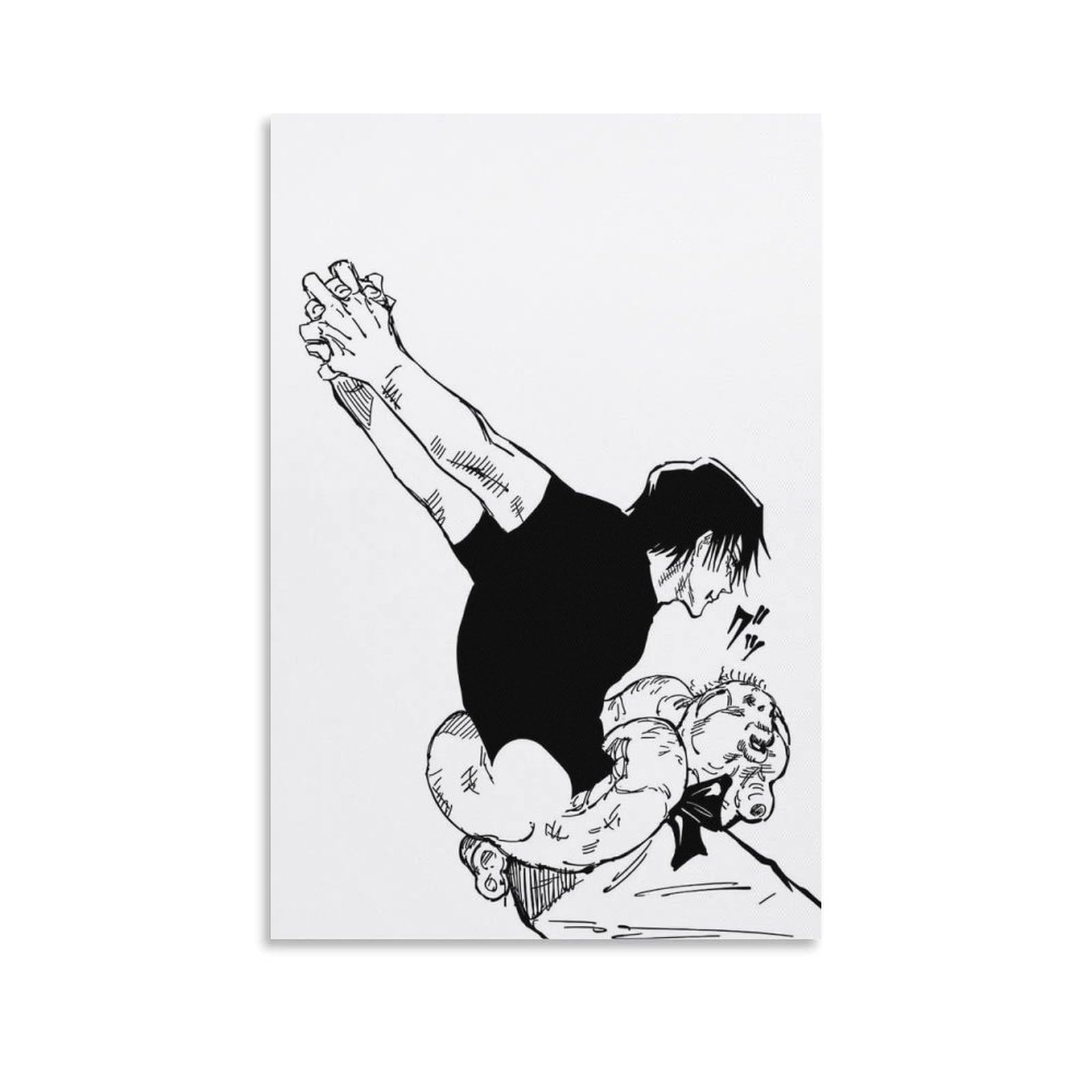 Amazon.com: Fushiguro Toji Art Poster Artworks Canvas Poster Room ...