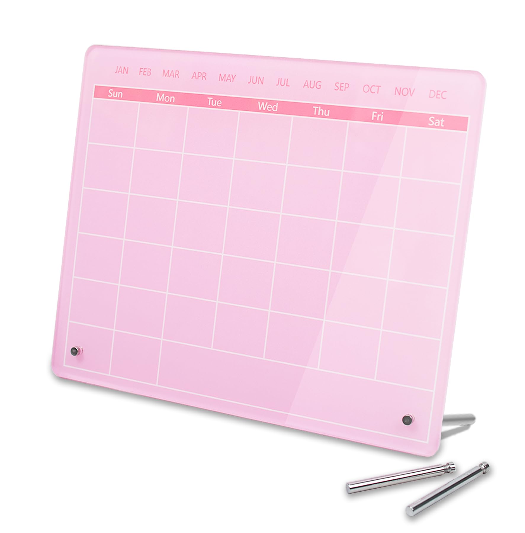 Amazon.com : Marribol Acrylic Calendar for Desk，12"X10"，Acrylic Dry ...